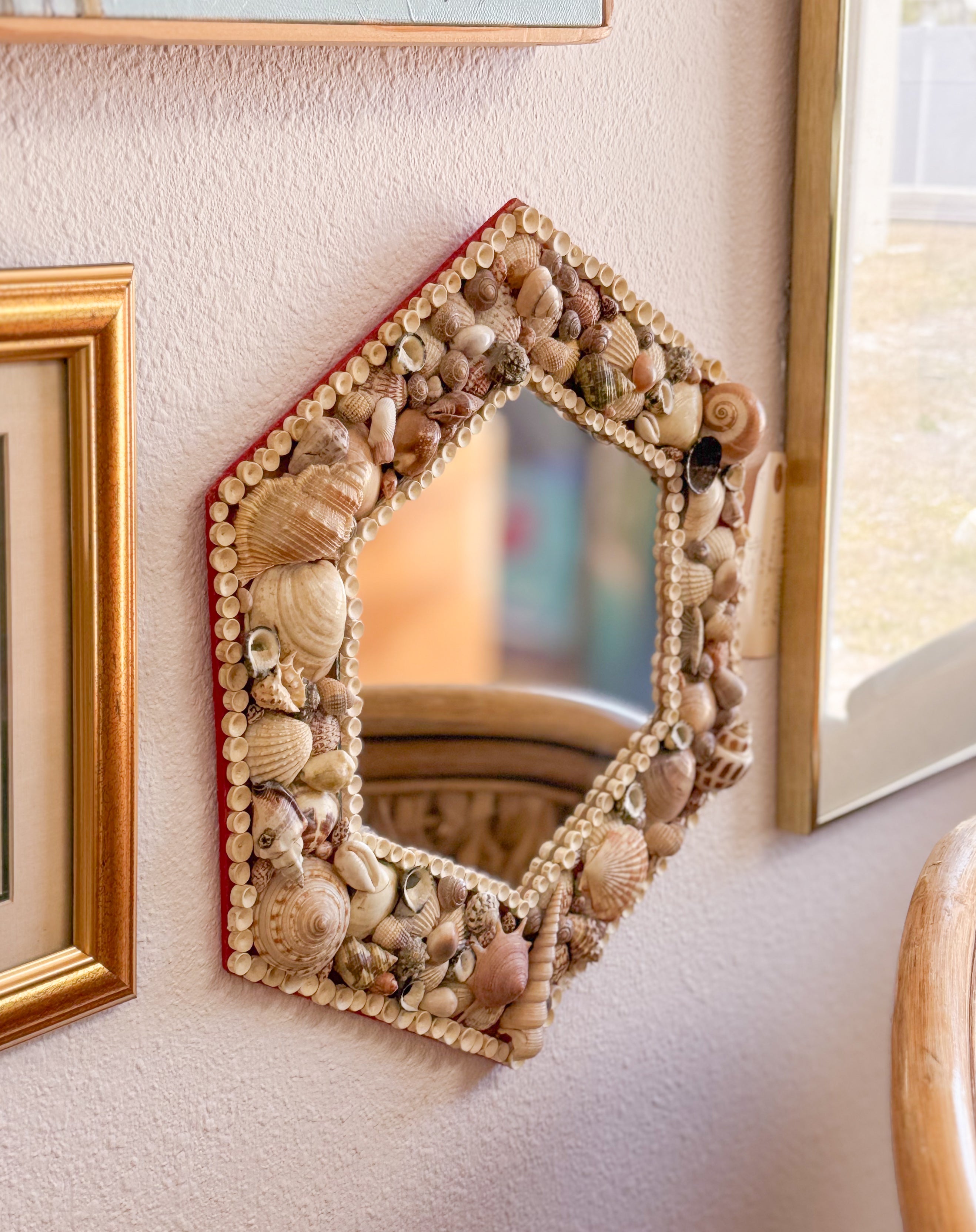 Vintage Shell Mirror – The Woven Home